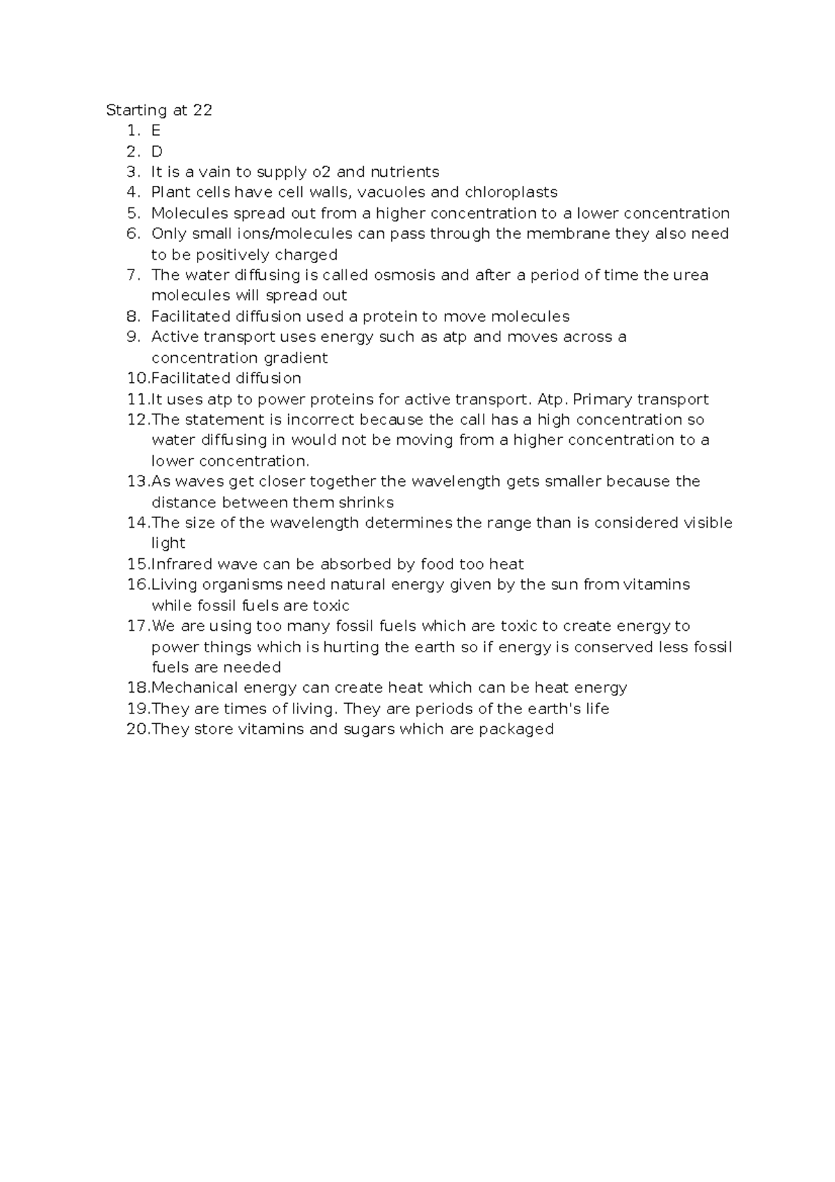 Unit 2 Test Prep: Key Concepts in Biological Processes - Studocu