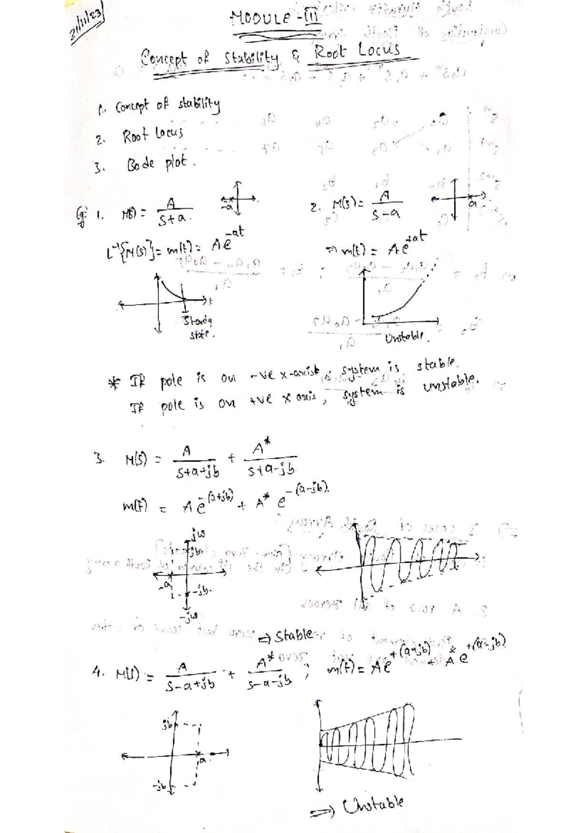 MODULE N20D Control Systems: Stability and Root Locus Concepts - Studocu