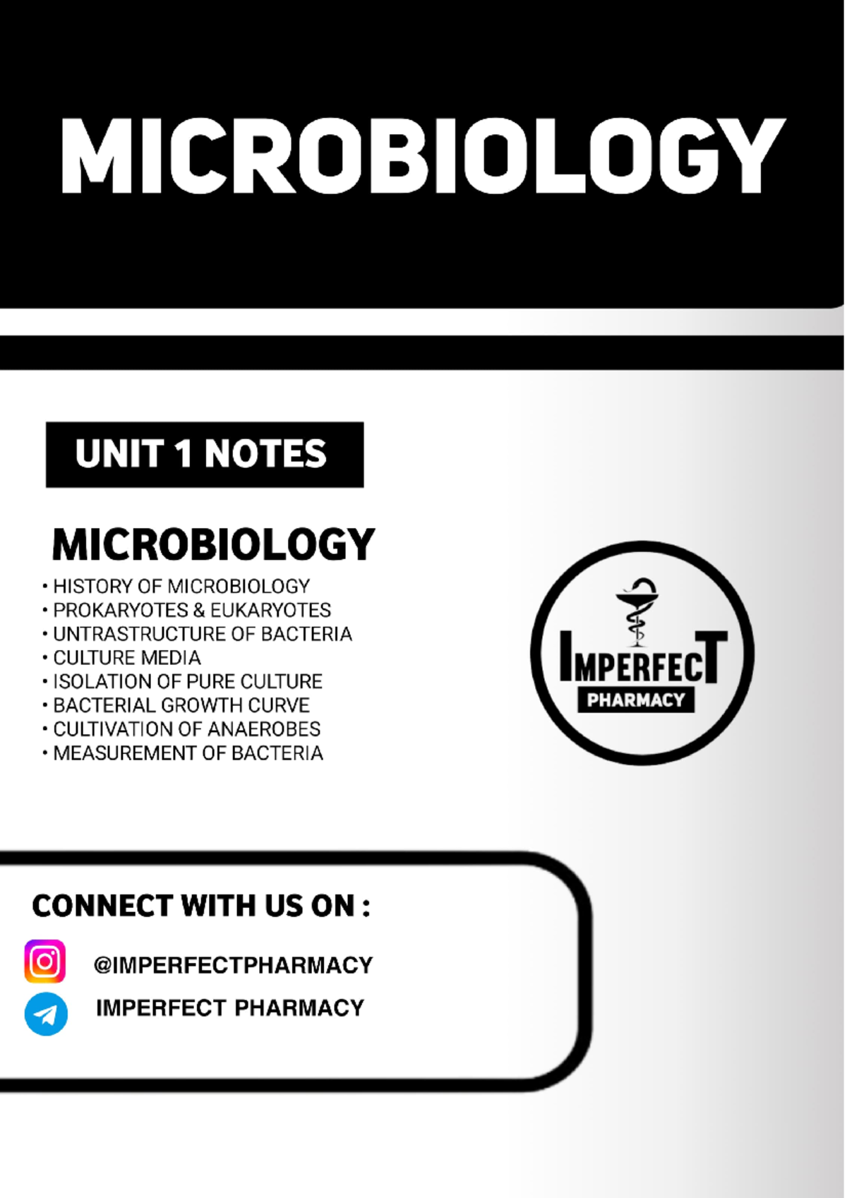 UNIT 1 Microbiology ( Imperfect Pharmacy ) - MICROBIOLOGY UNIT 1 NOTES ...
