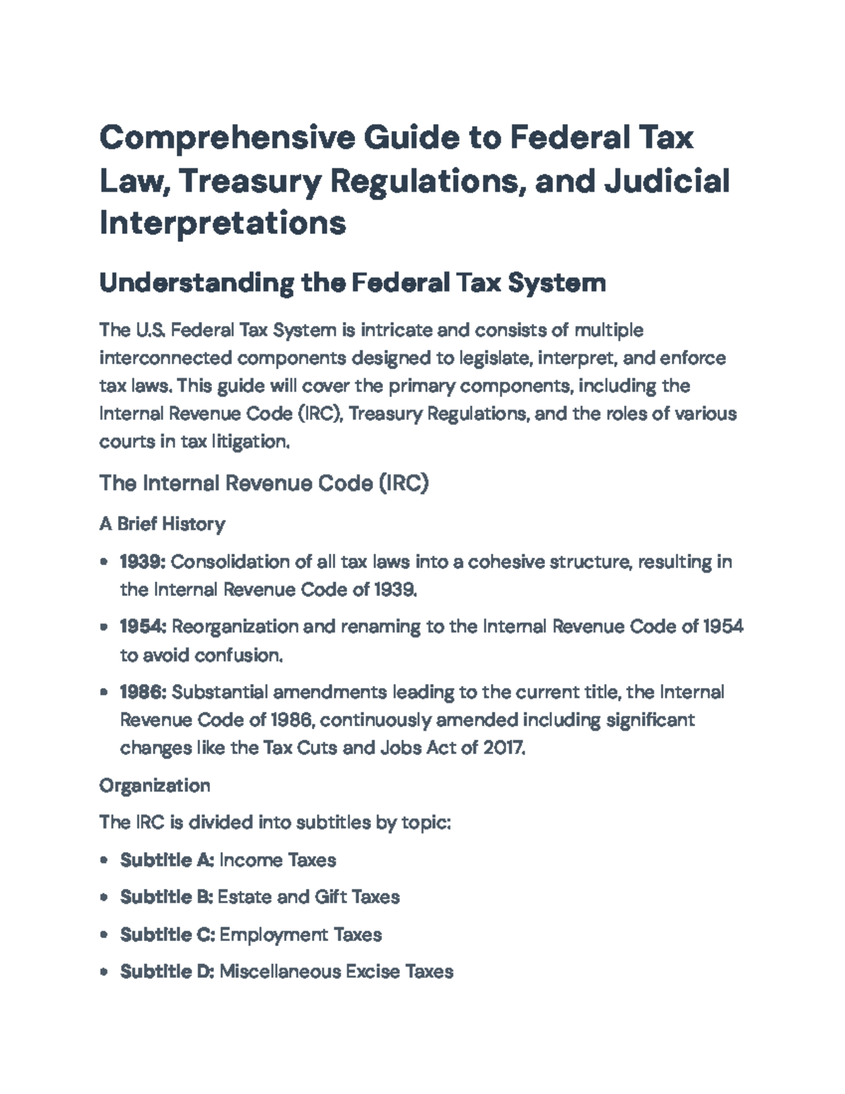 Understanding the Federal Tax System: A Comprehensive Guide (Tax Law ...