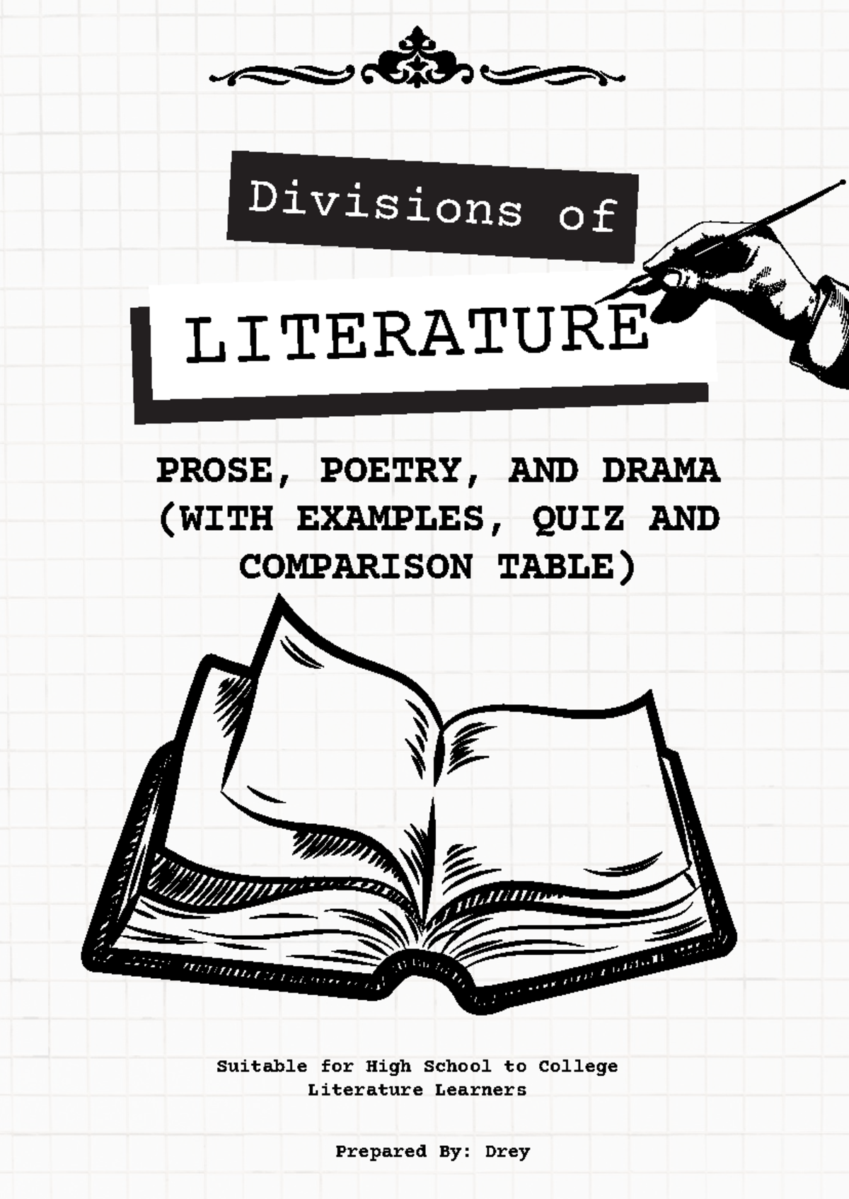 Divisions of Literature: Prose, Poetry, and Drama (Quiz Included) - Studocu