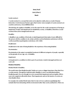 BTEC Health Social Care Unit 3 Revison Cards Sample - unit 3: ANATOMY ...