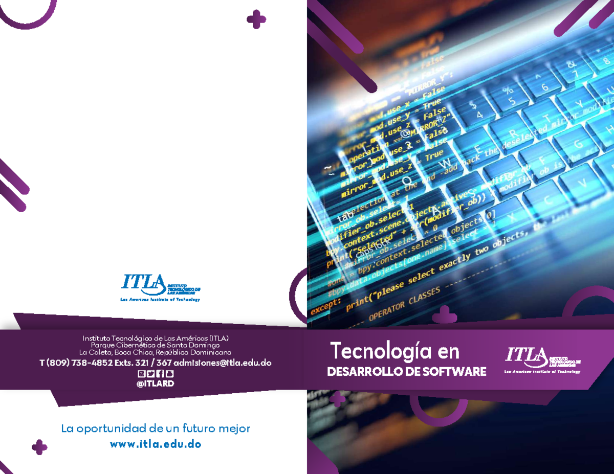 TDS-2019: Informe sobre el Desarrollo de Software en ITLA - Studocu