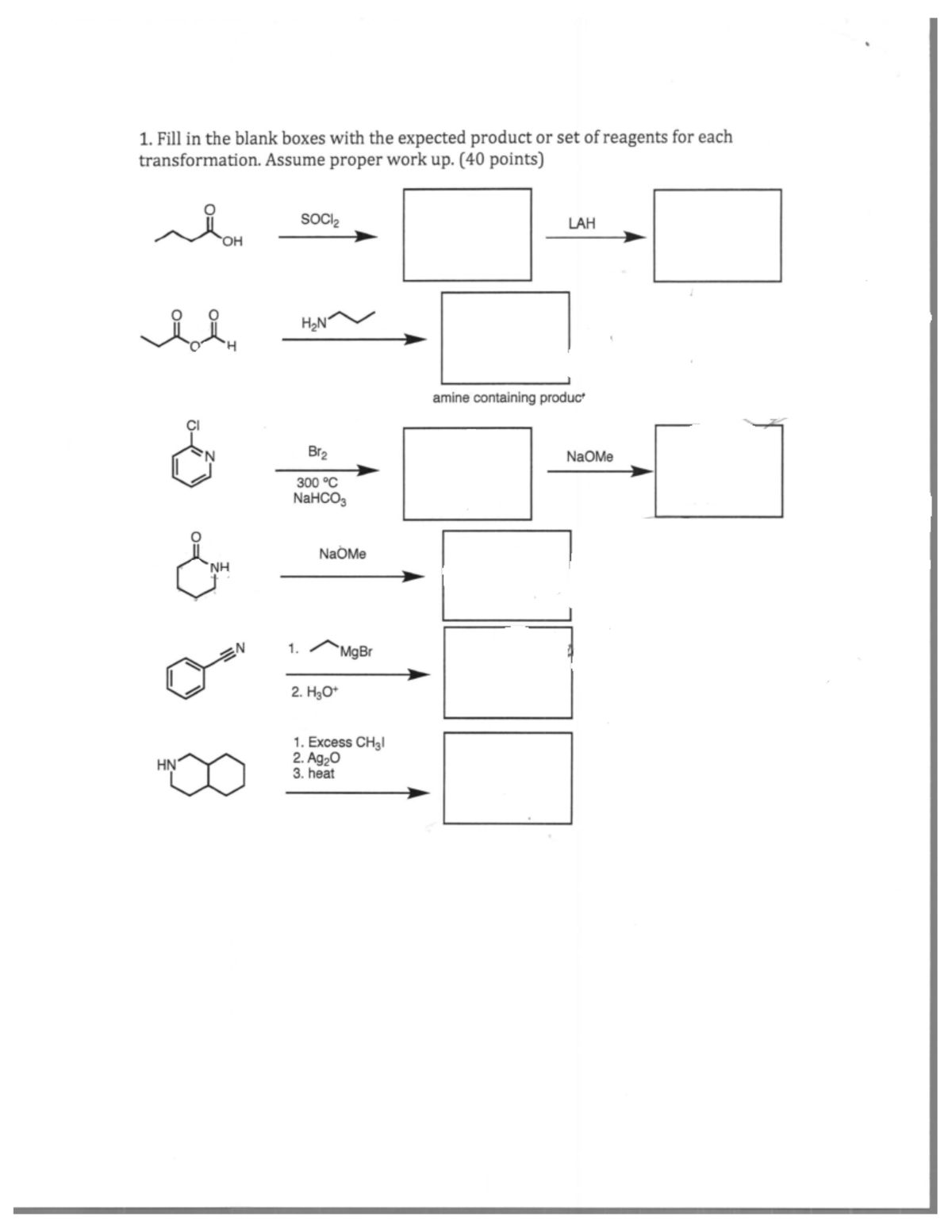 Practice Quiz 5 2018 - Organic Chemistry Reactions and Synthesis - Studocu