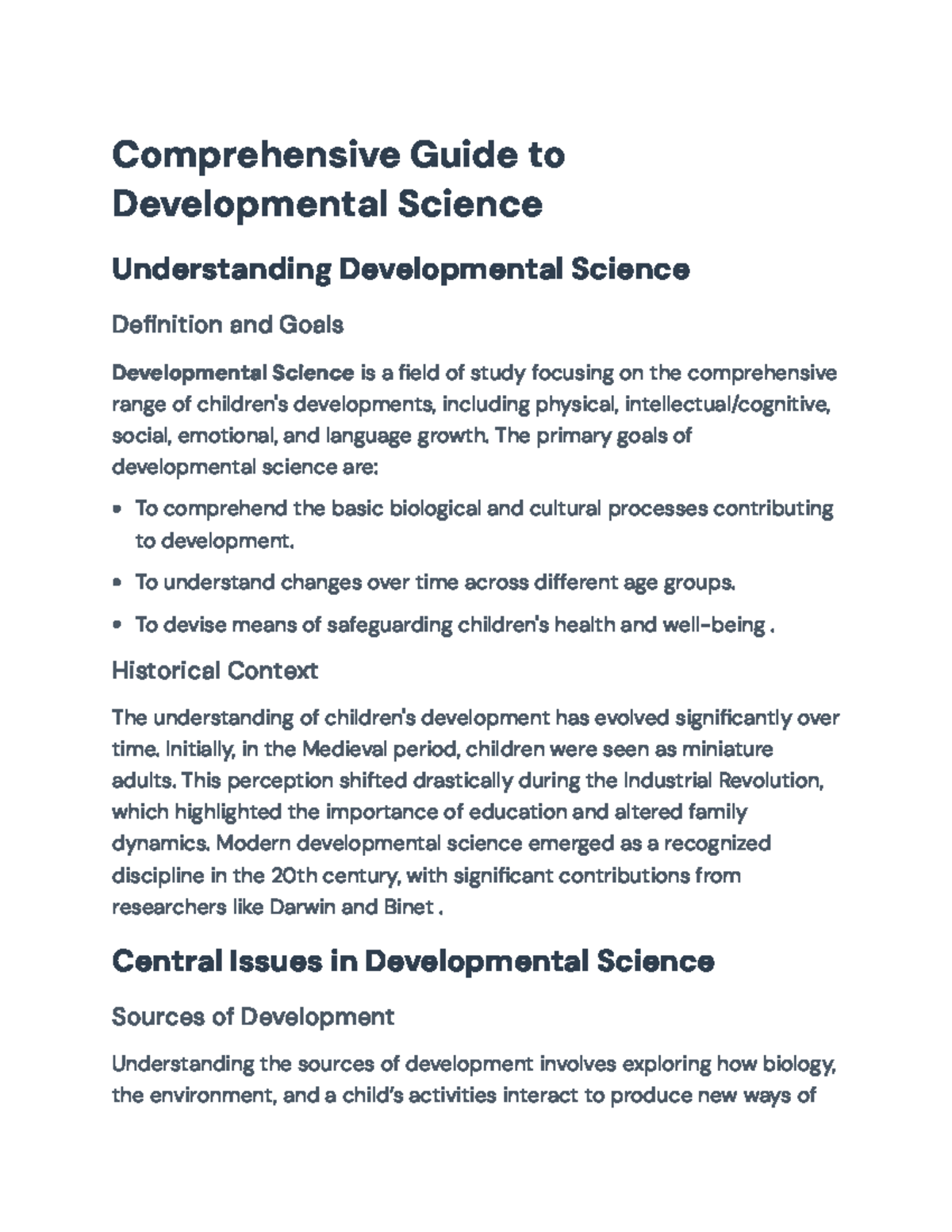 Developmental Science 101: Key Theories, Methods & Ethics Overview ...