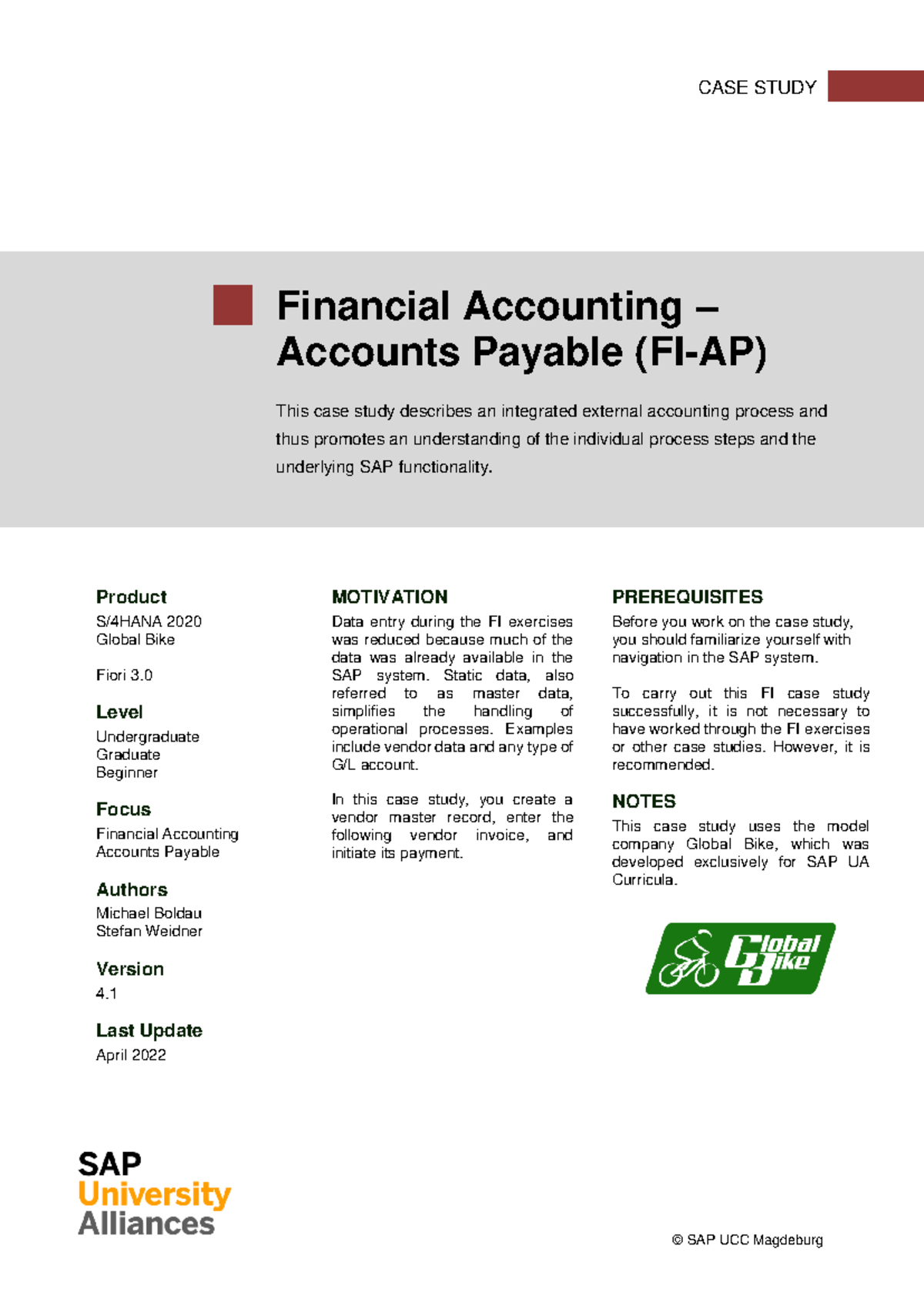 SAP S/4HANA FI-AP Case Study: Managing Vendor Accounts & Transactions - Studocu