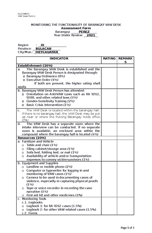 VAWC-Intake Sheet - National Violence Against Women (NVAW ...