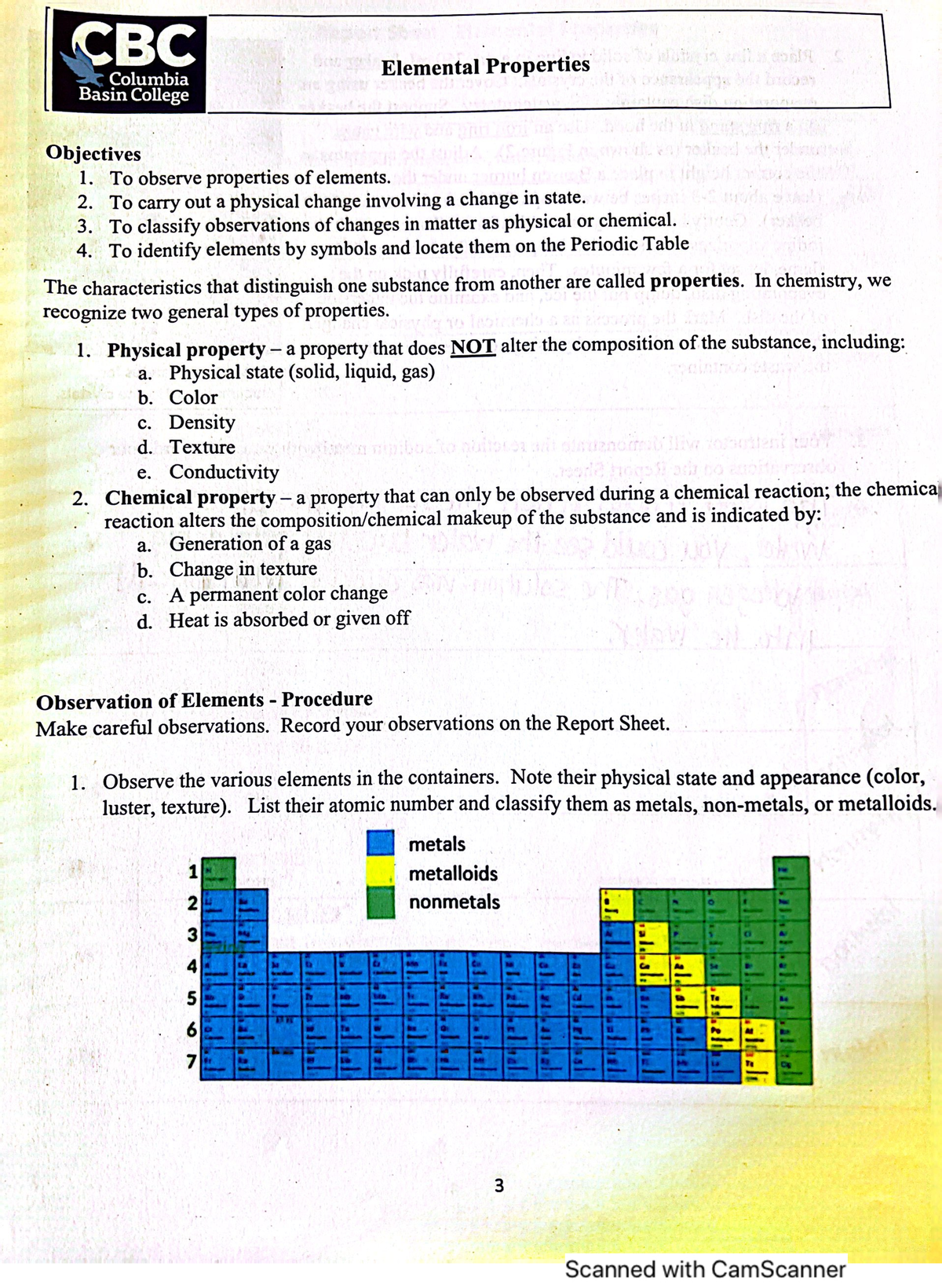Elements Chem - Lab manual and workbook - CBC Columbia Elemental ...