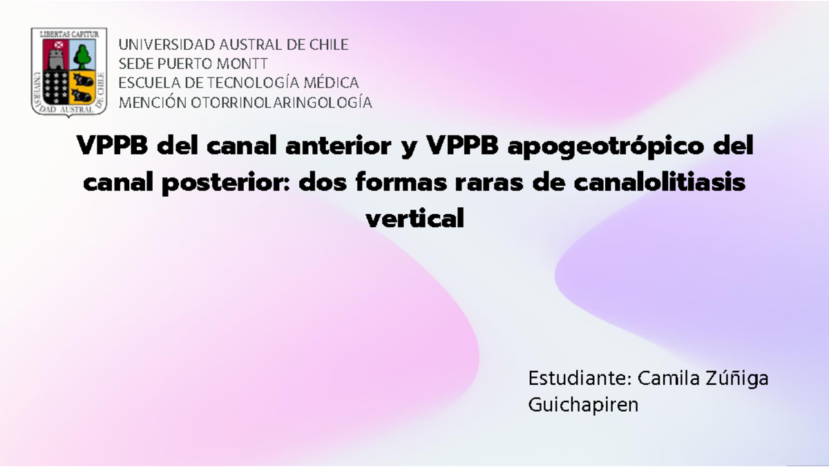 Vppb - vppb - VPPB del canal anterior y VPPB apogeotrópico del canal ...