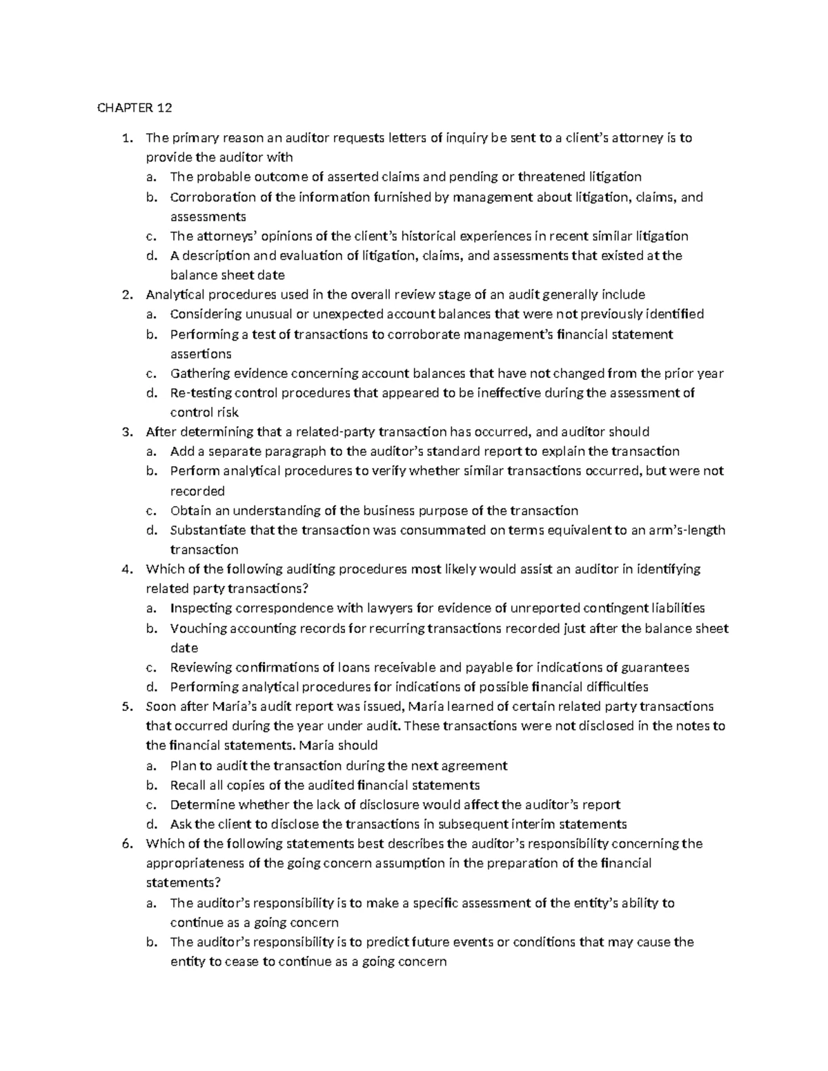 AUD CIS CHAP 7 - practice materials - Chapter 7—Computer-Assisted Audit Tools and Techniques ...