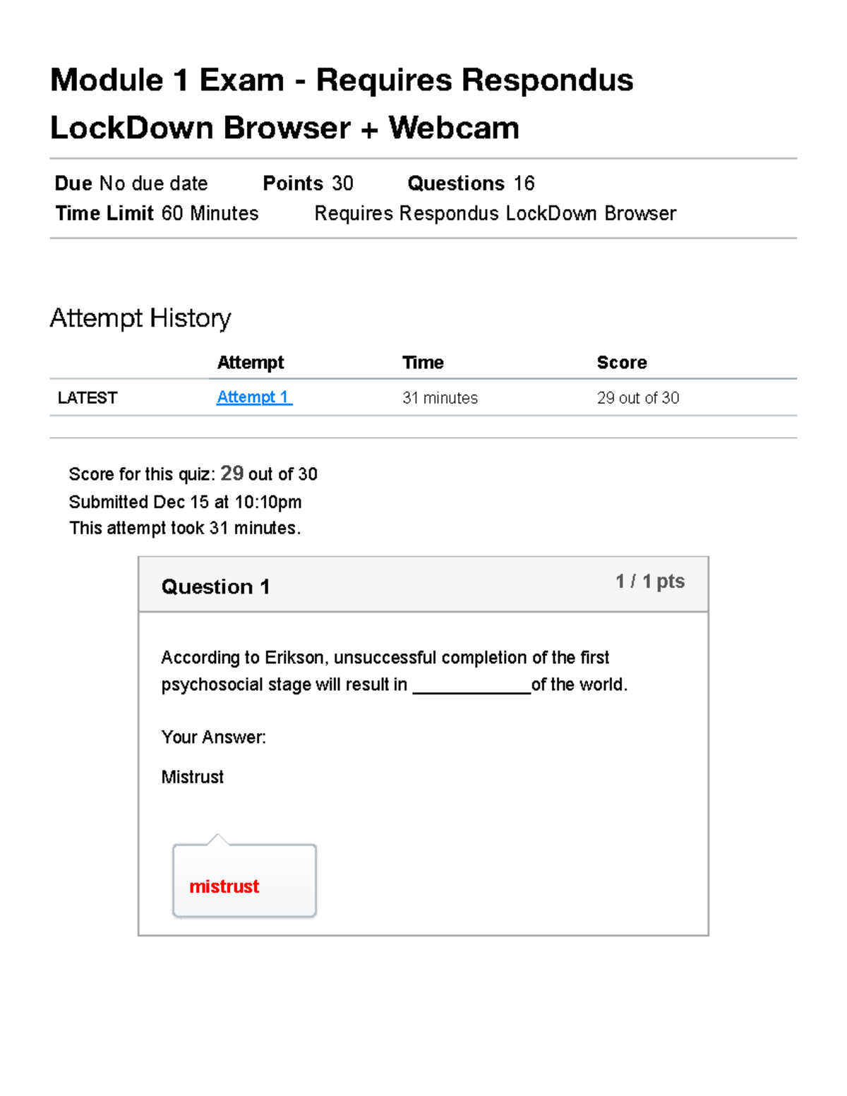 Psyc 140 Module 1 Exam Questions & Answers - Portage Learning 2022-2023 ...