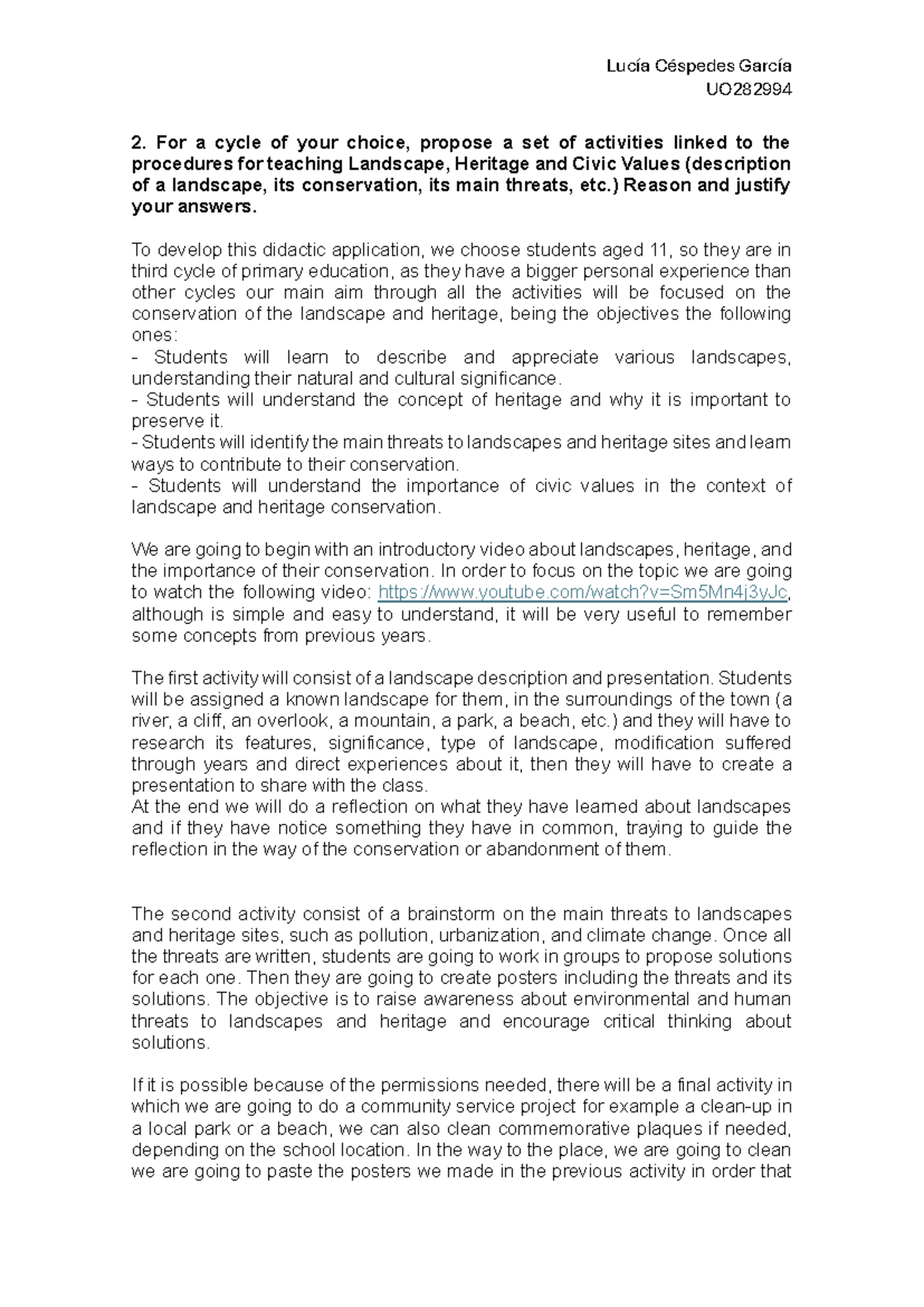 UO282994: Didactic Application for Landscape & Heritage Conservation ...