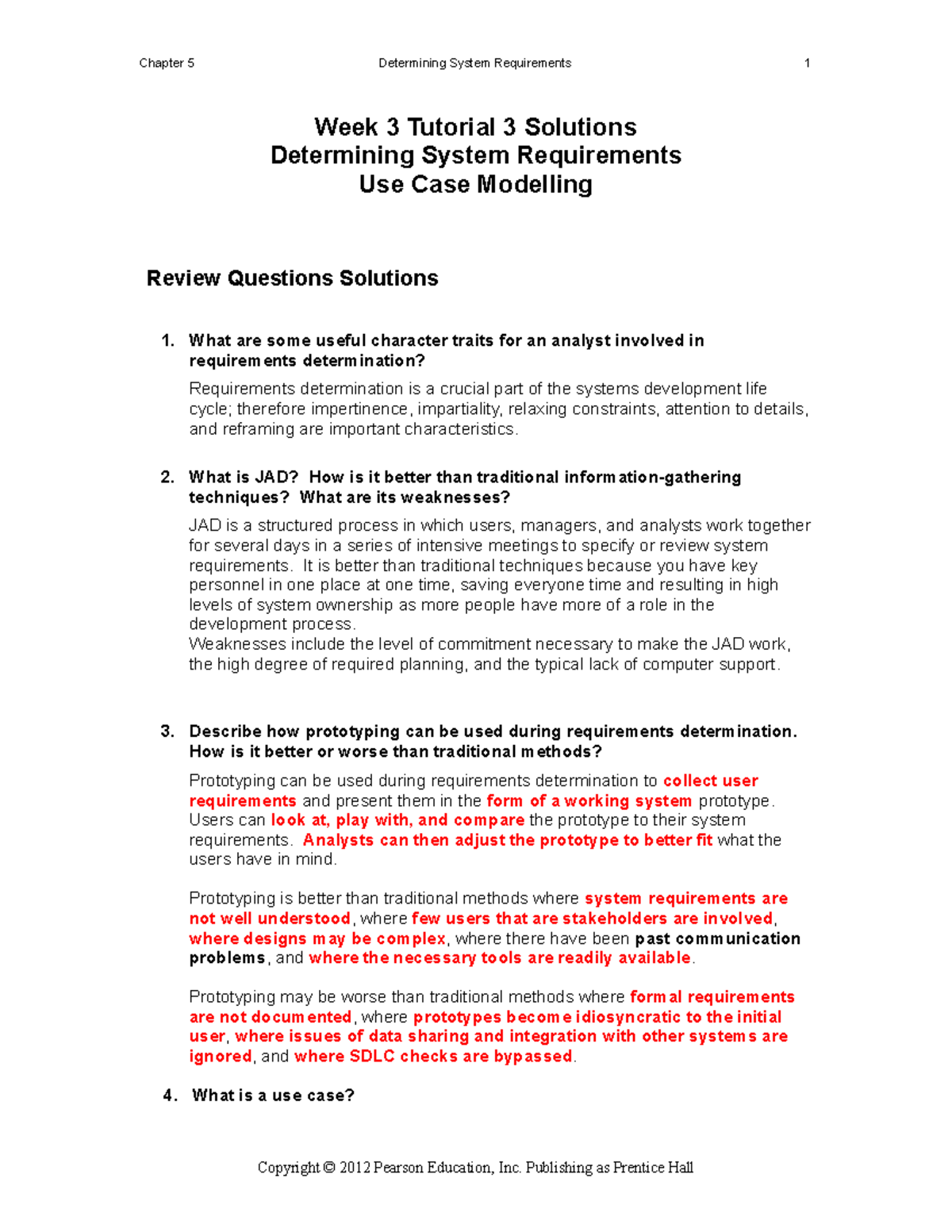 Tutorial 3: System Requirements & Use Case Modelling Solutions - Studocu