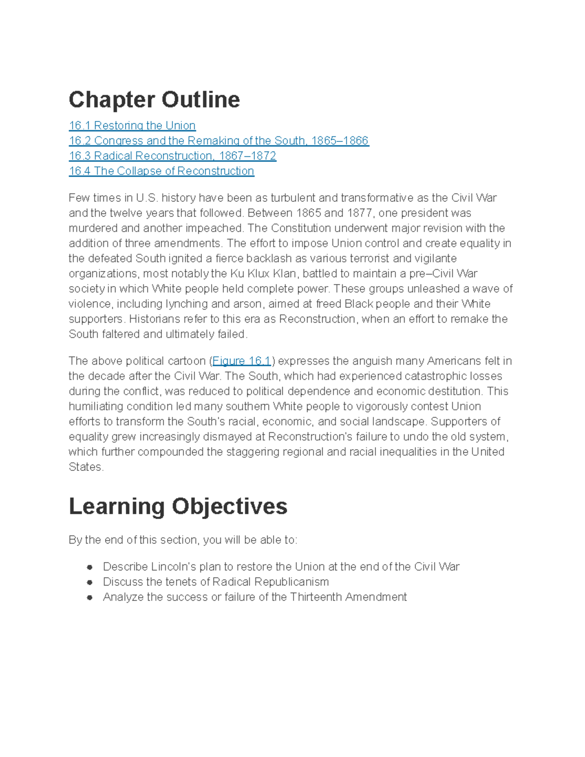 Reconstruction: Lincoln's Plan, Thirteenth Amendment & Aftermath (HIST ...