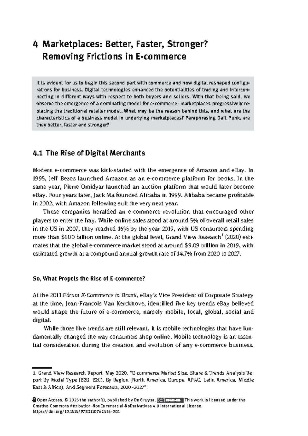 Chapter 4: Marketplaces - Better, Faster, Stronger? Insights on Digital ...