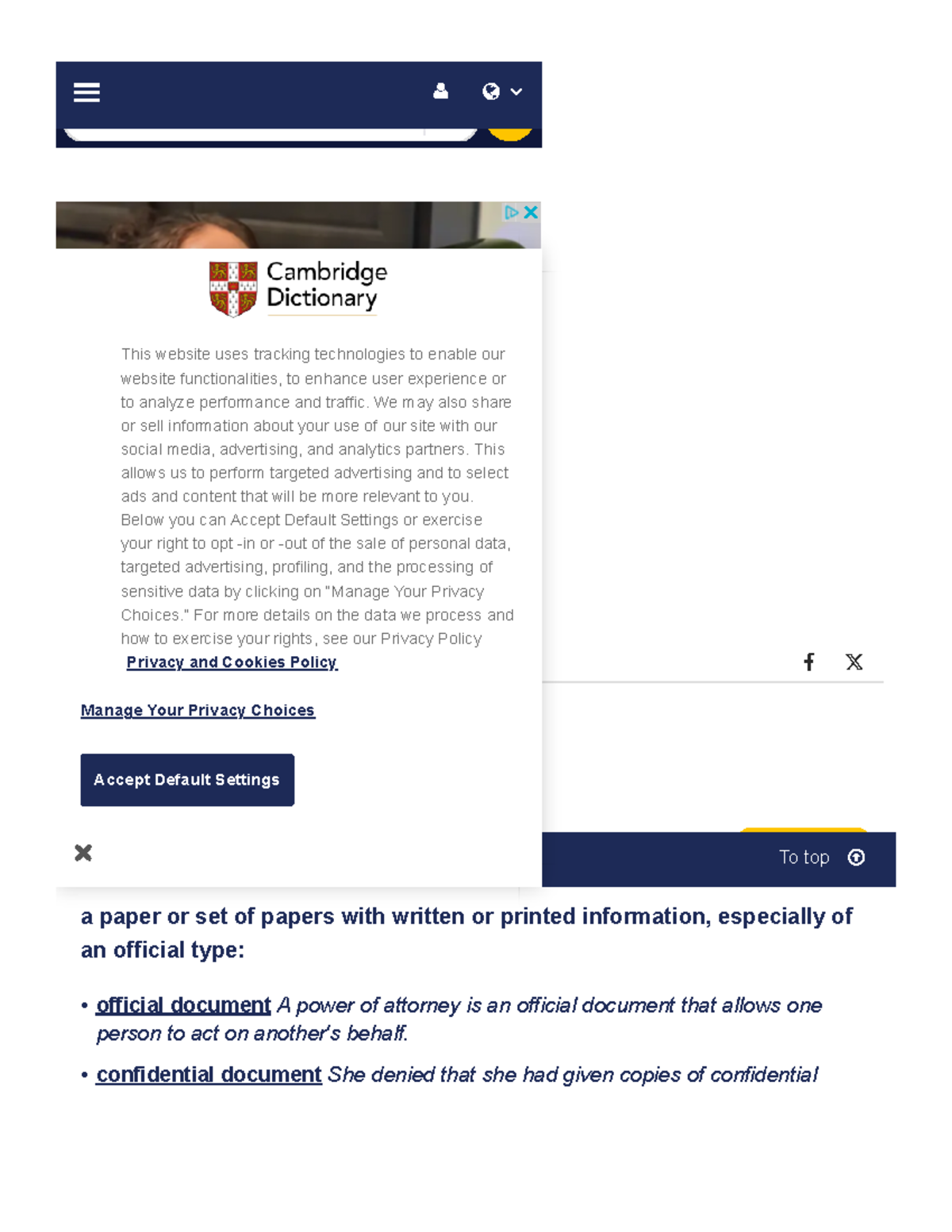 Document definition in the Cambridge English Dictionary - Meaning of ...