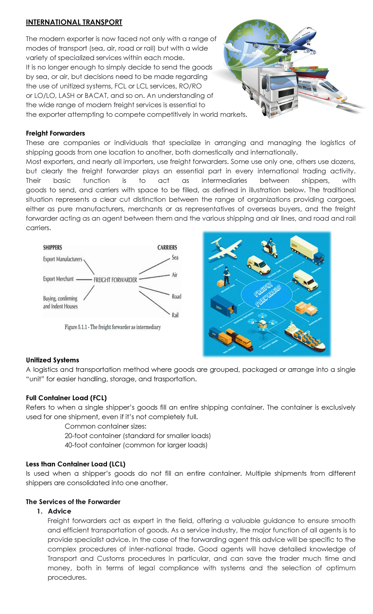 IBT-Final-Module: Understanding International Transport & Freight ...