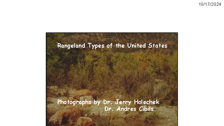 Rangeland Types Overview: Grasslands, Shrublands, & Forests - Studocu