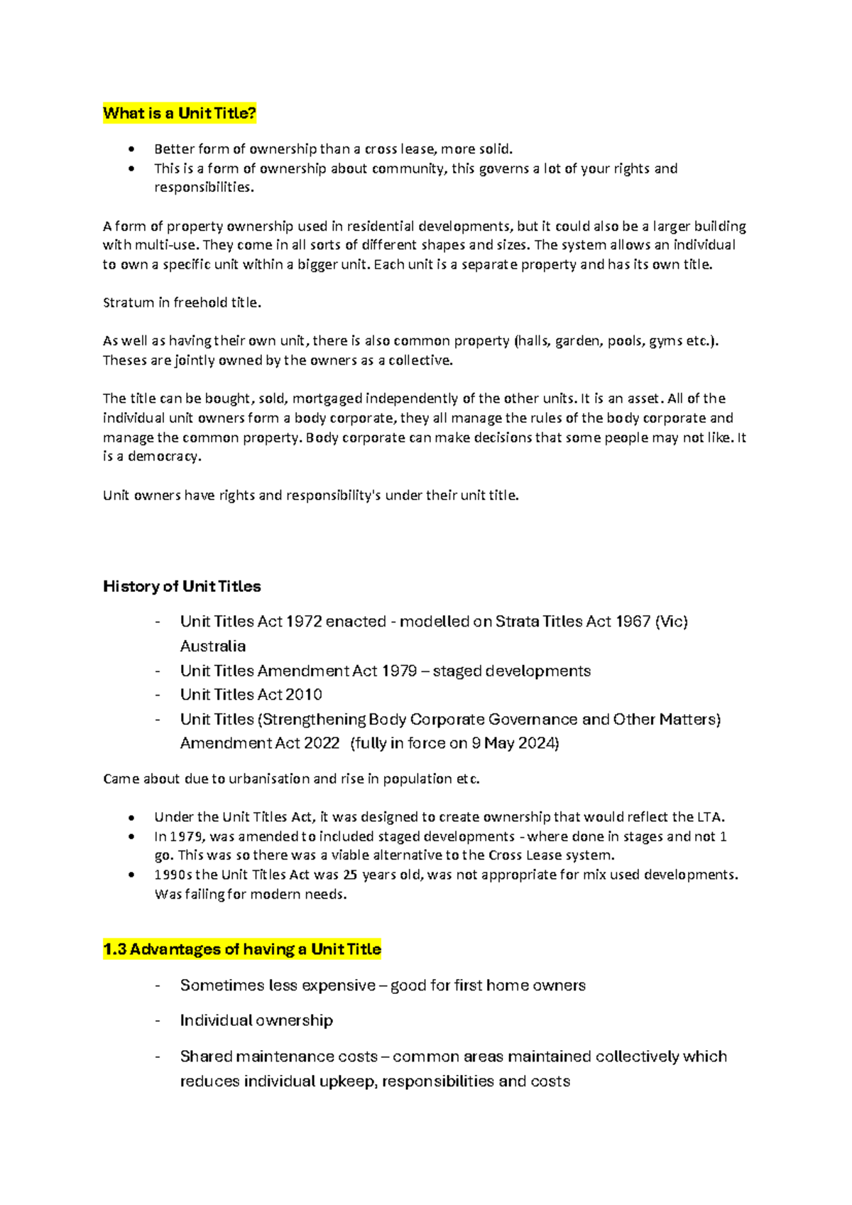 Understanding Unit Titles: Ownership, Rights, and Responsibilities ...