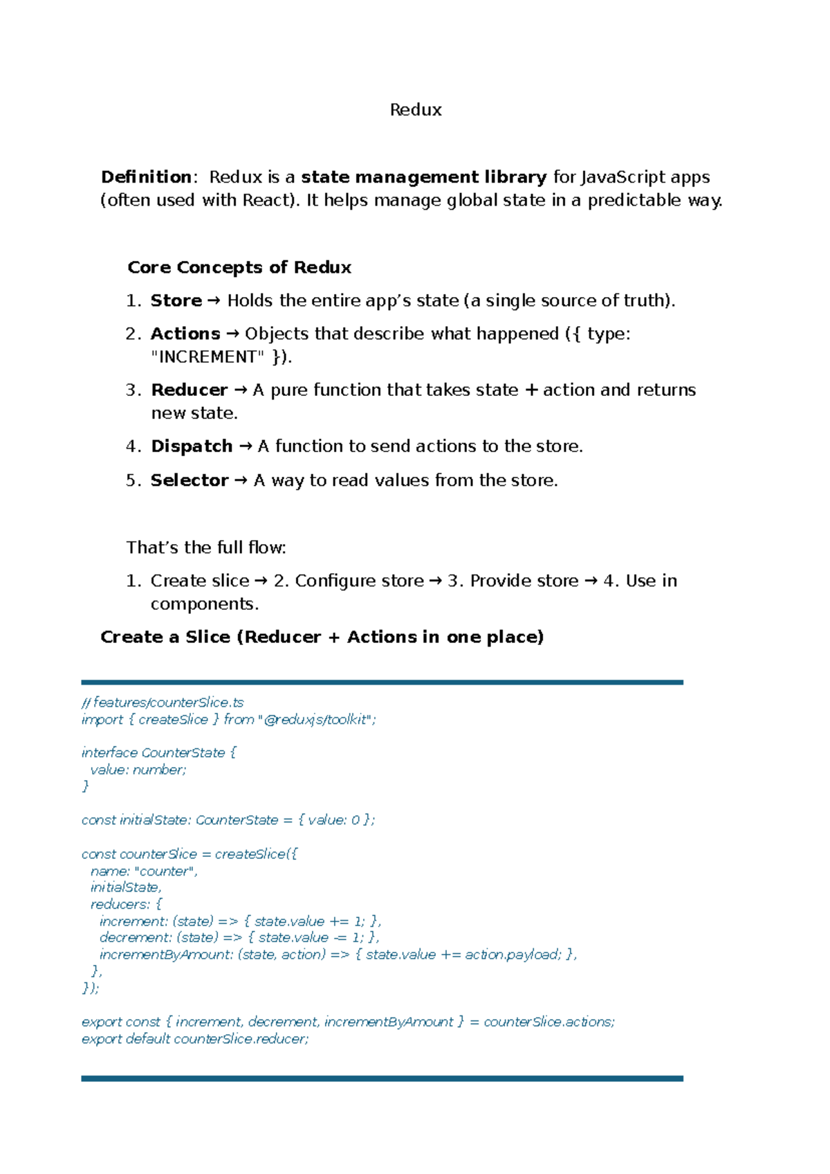 Redux & Context: State Management in JavaScript Apps - Studocu