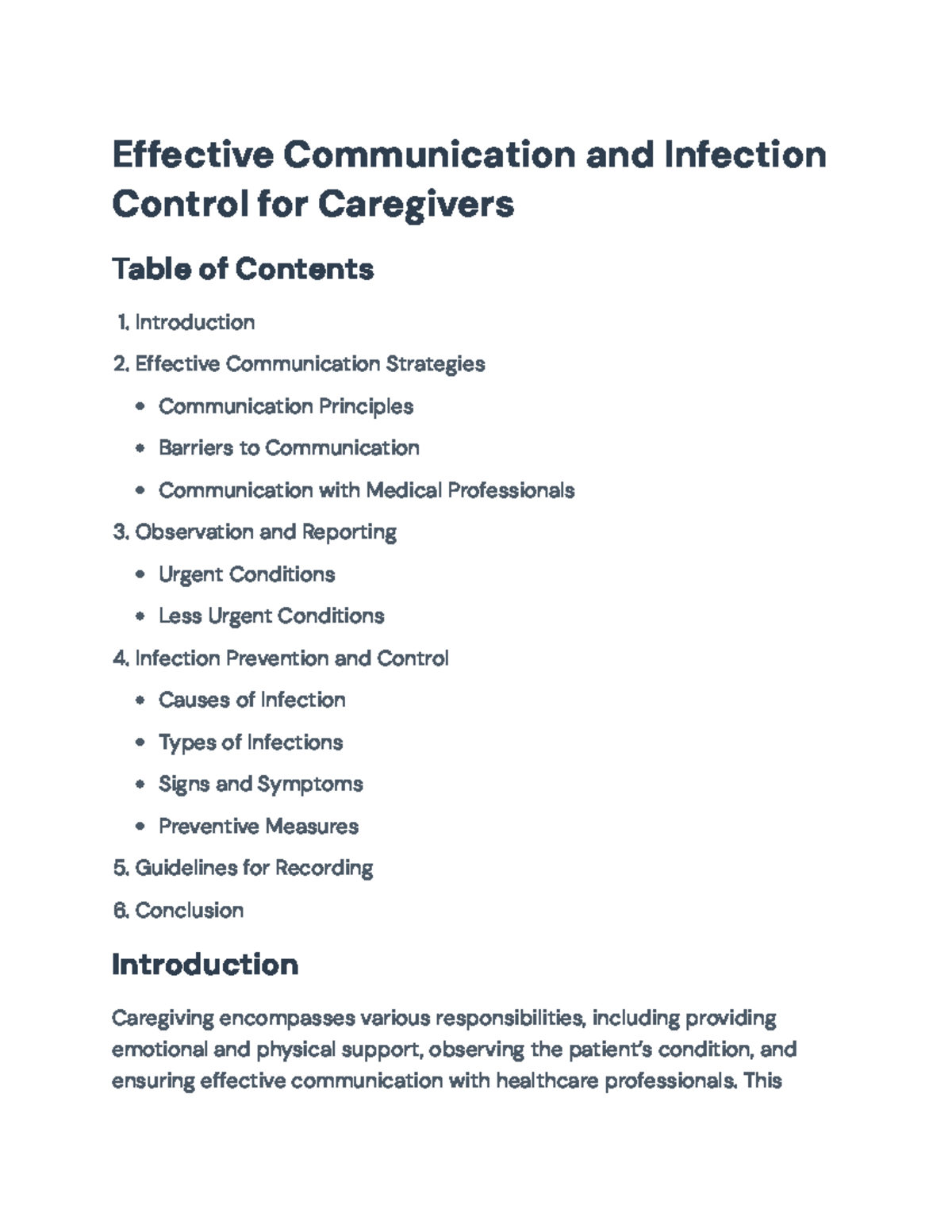Effective Communication and Infection Control Strategies for Caregivers ...