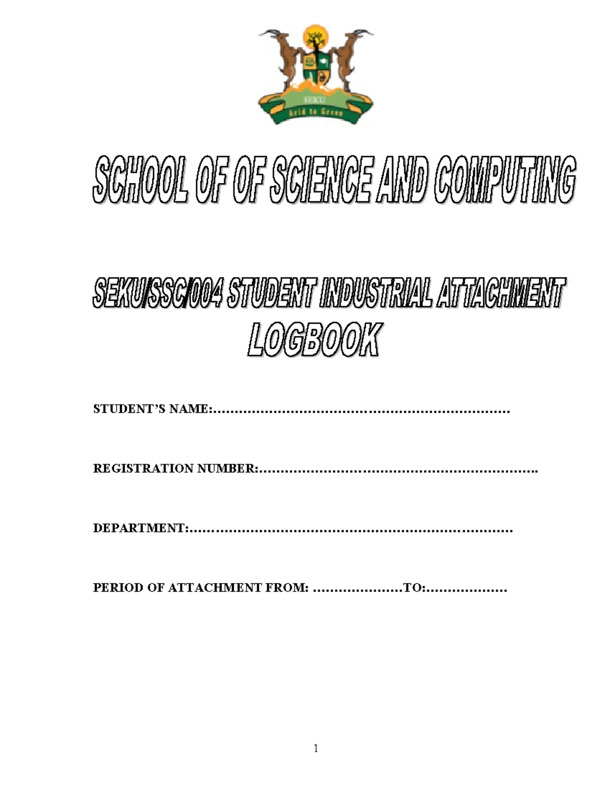 Attachment SICT004 Logbook - STUDENT’S - Studocu