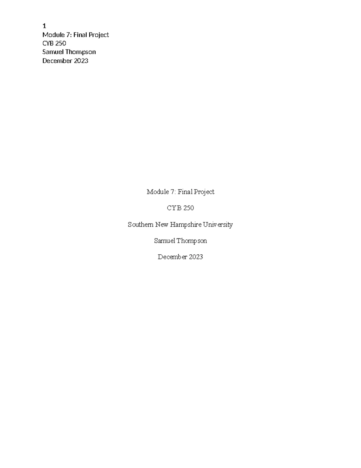 CYB 250 Module 5 Final Project Milestone: Smart Headsets & Security ...