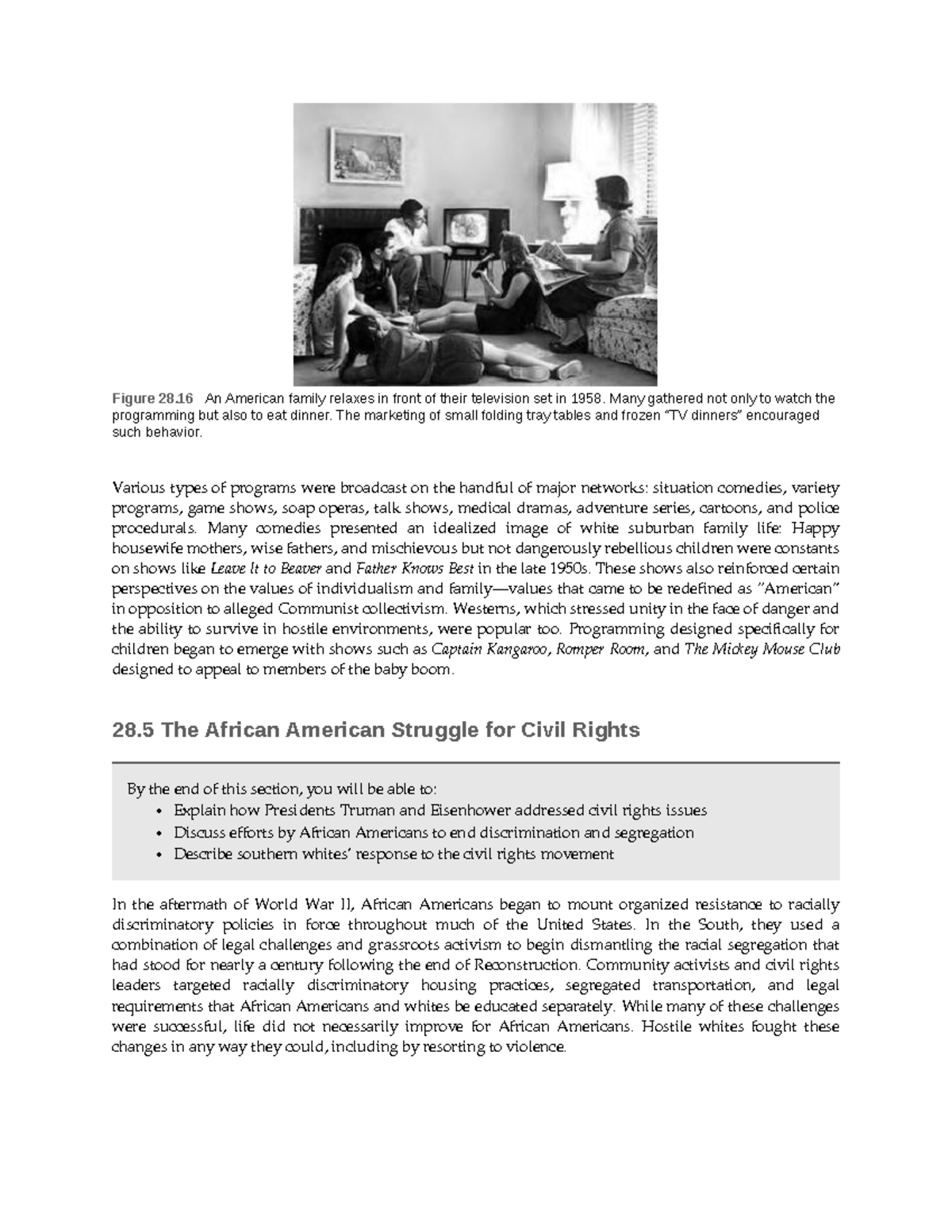 History - Global WORD Chapter 73: Television & Civil Rights in America ...