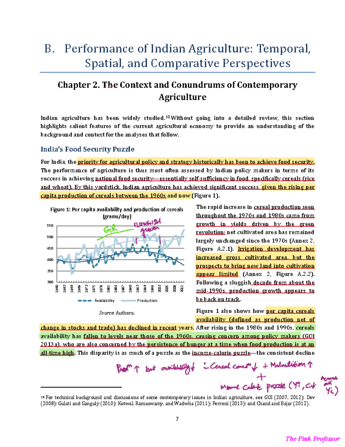 The Context and Conundrums of Contemporary Agriculture - 7 B ...