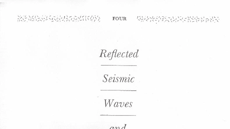 Seismic Reflection Analysis: Reflected Waves & Earth Structure (Course ...