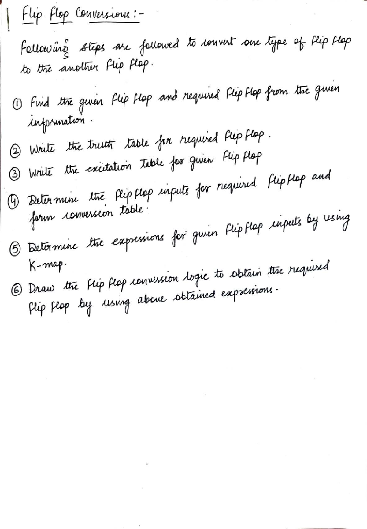 Flip Flop - Fede Handwritten Notes for Digital Design 317 K3 - Studocu