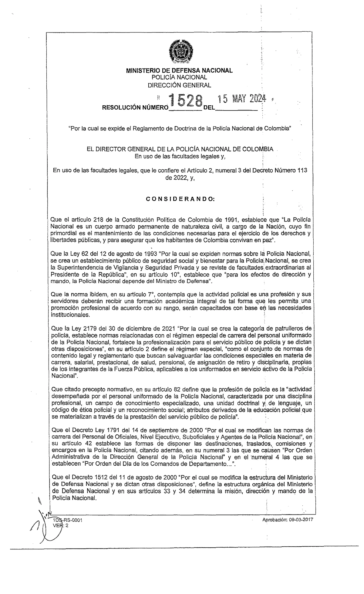 Resolucion 06665 de 20 DIC de 2018 - MINISTERIO DE DEFENSA NACIONAL ...
