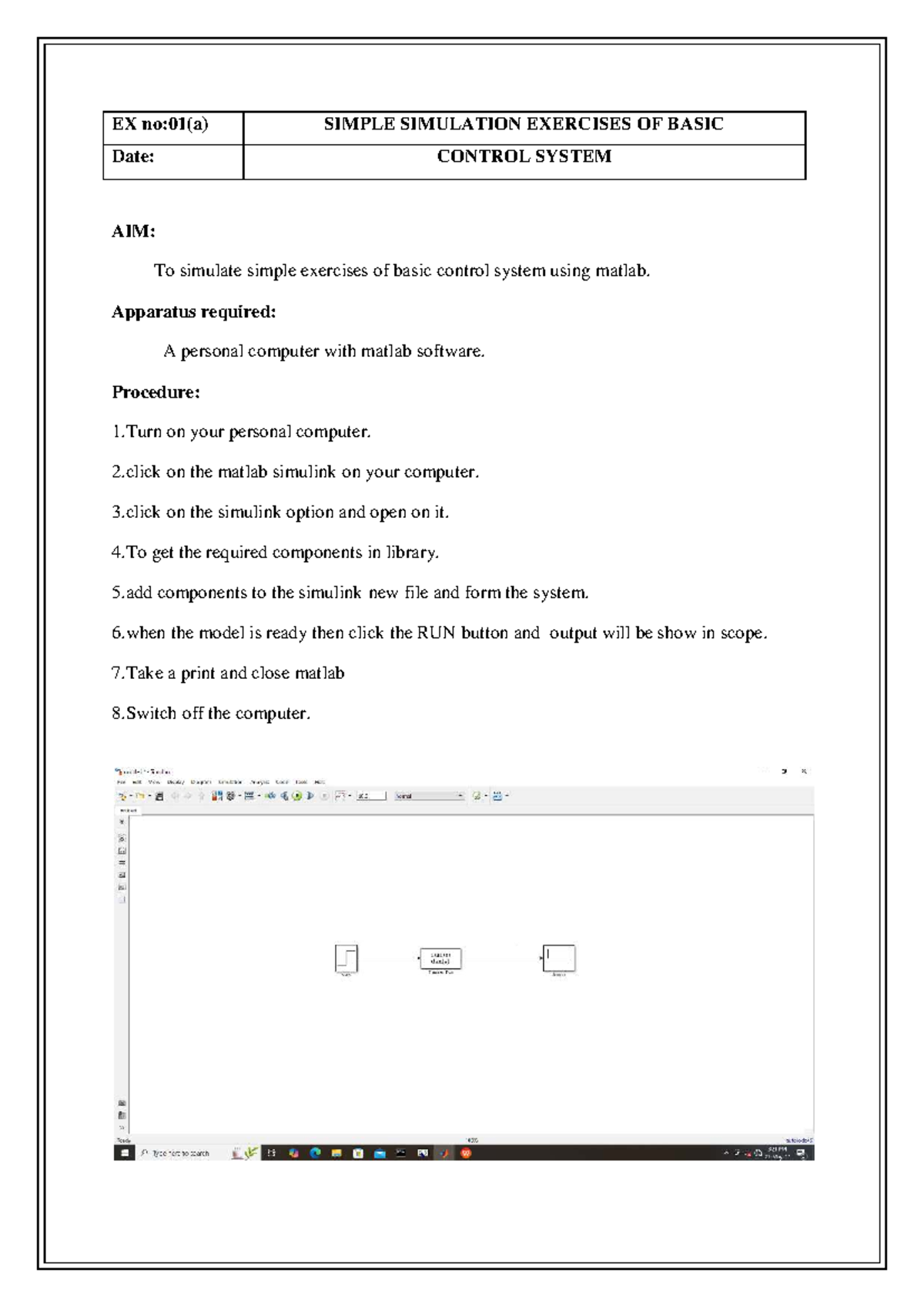 Lab Manual DMPC 2025: Control System Simulations Using MATLAB - Studocu