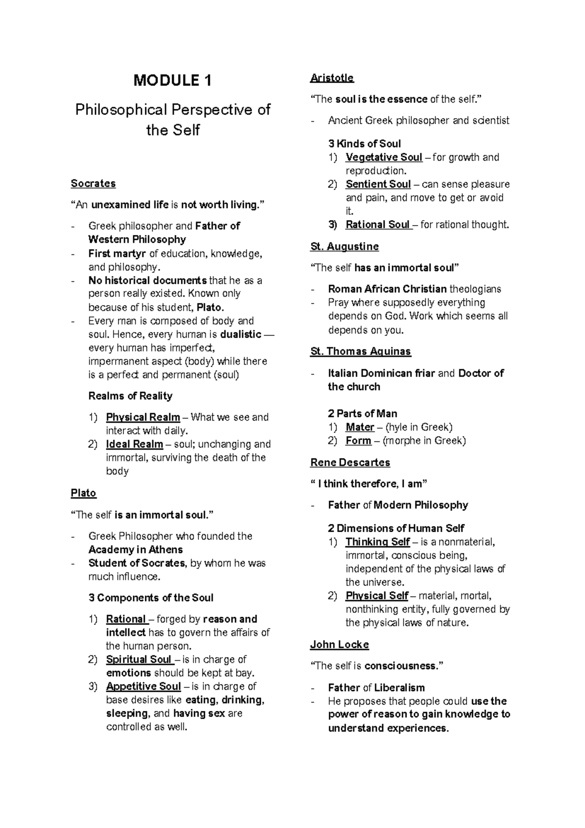 M1 Philoperspective - Philosophy Perspective - MODULE 1 Philosophical ...