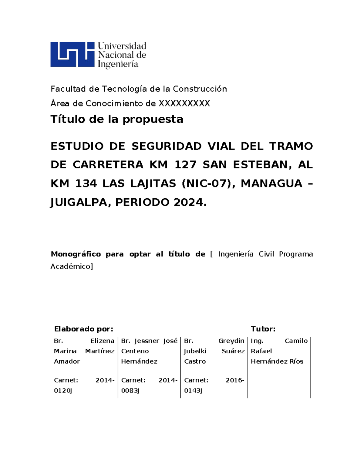Estudio de Seguridad Vial en Carretera Km 127-134: Monográfico de ...