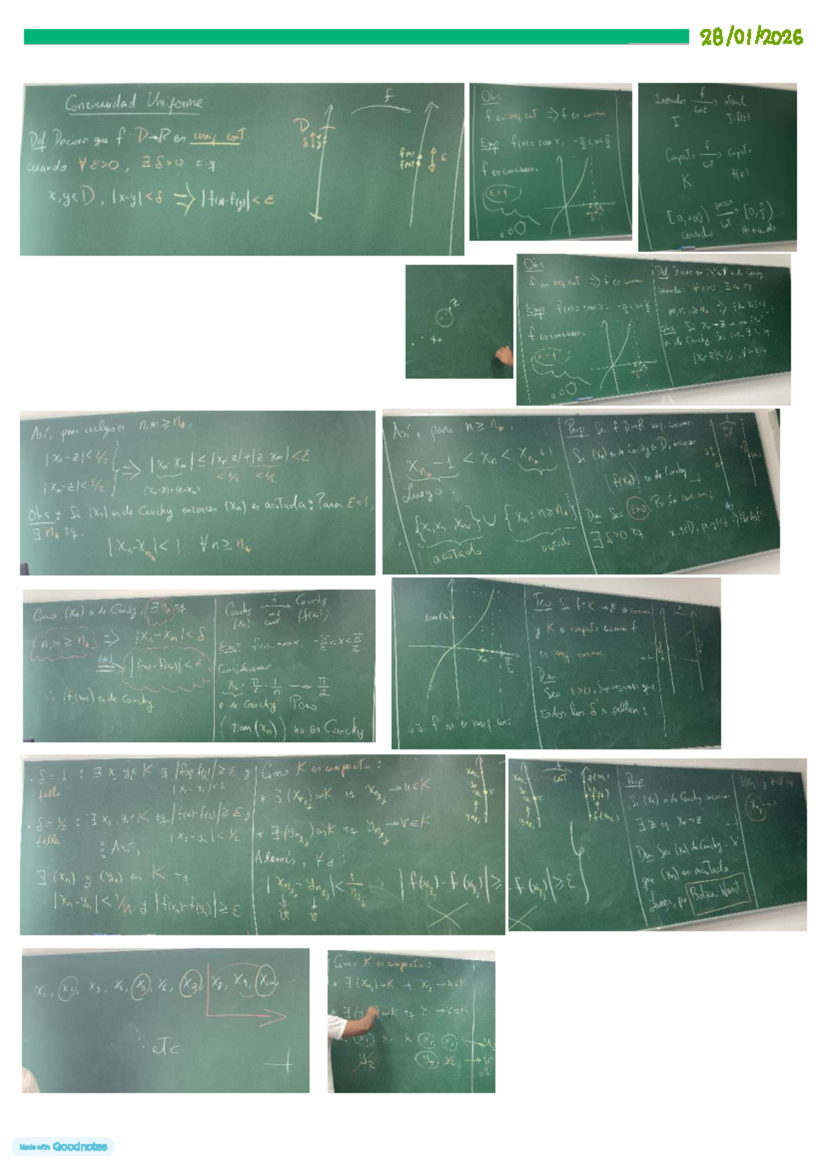 Real Analysis 28012026 - Continuity and Cauchy Sequences Notes - Studocu