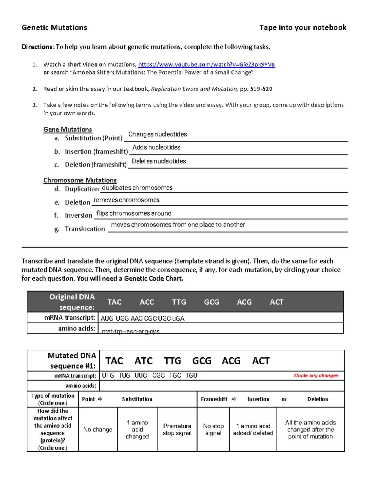 Genetic Disorder Project (BIO 101) - Assignment & Rubric Guide - Studocu