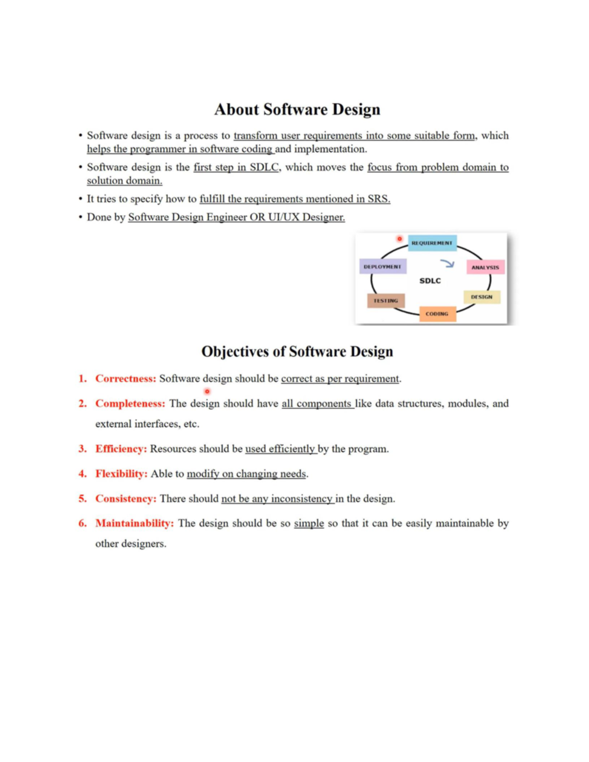 Software Design Concepts and Principles (CS101) - Studocu