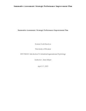 Wk 6 - Summative Assessment- Workforce Effectiveness Measurement Model ...