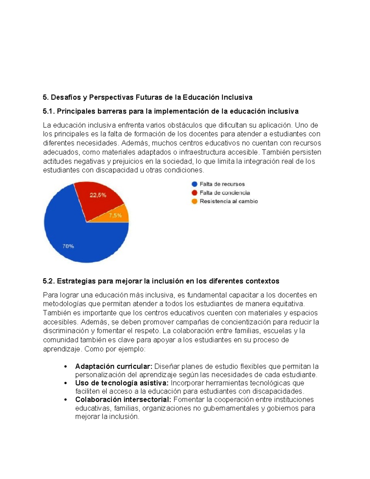 5. Desafíos y Perspectivas Futuras de la Educación Inclusiva - 5 ...