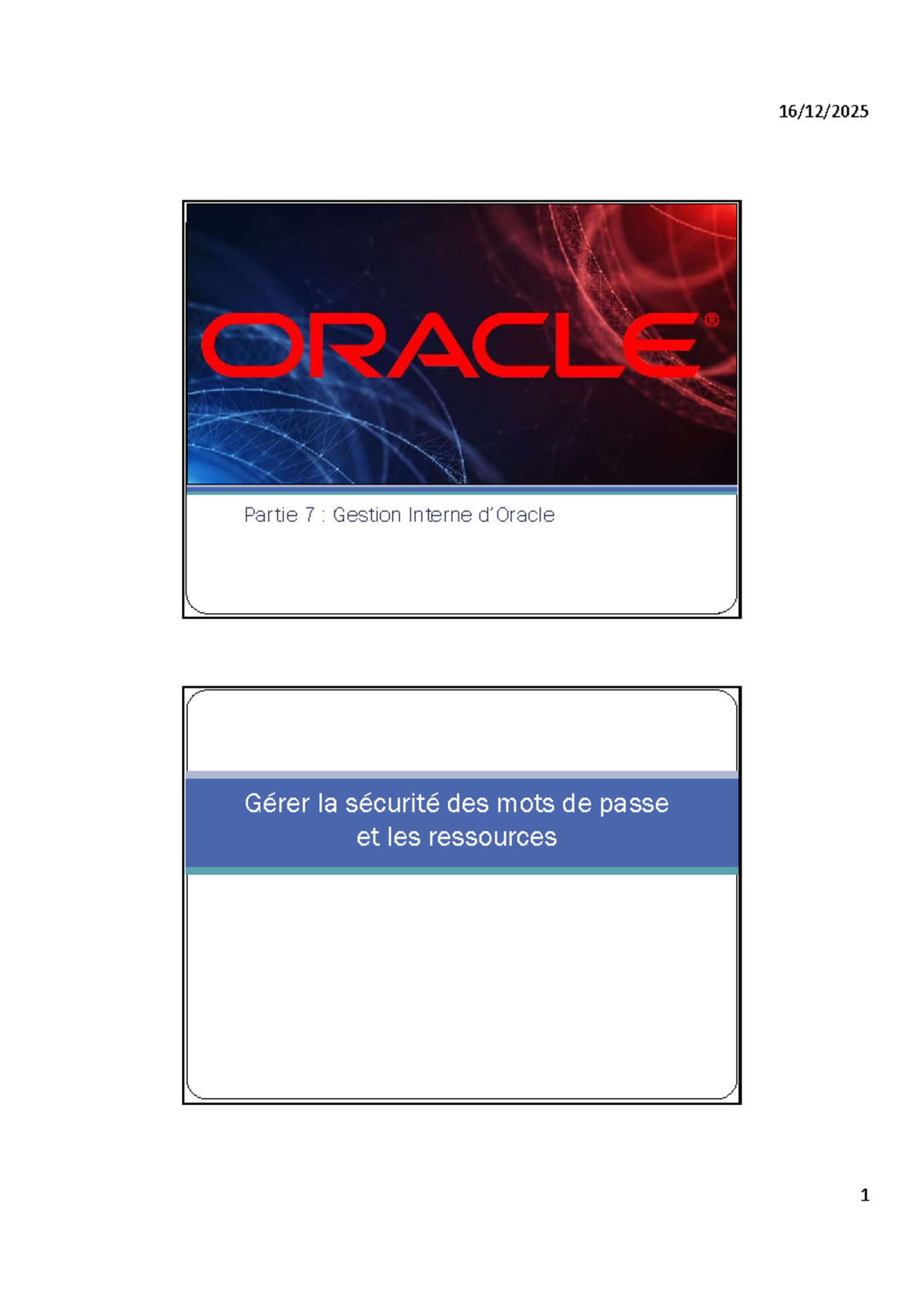 Gestion de la Sécurité des Mots de Passe et des Ressources - Cours ...