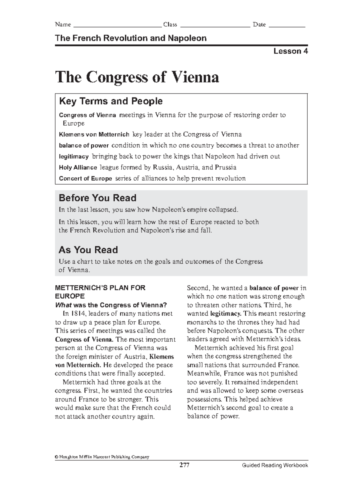 Holy Alliance Congress Of Vienna