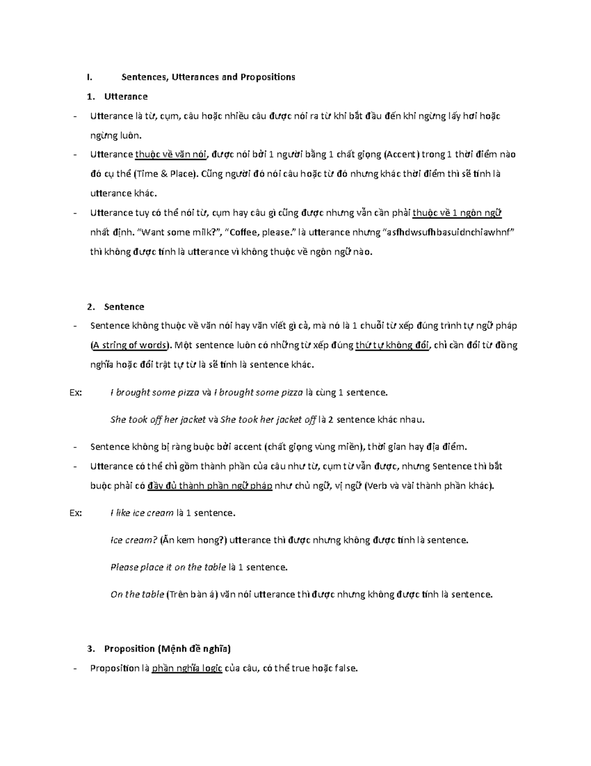 Semantics-Final Exam Notes: Understanding Utterances and Propositions ...