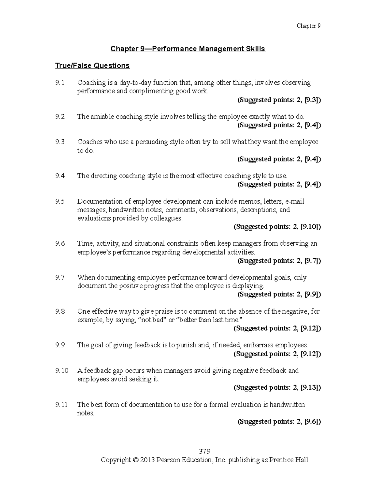 Chapter 9 Test-Bank-for-Performance-Management-3rd-Edition-by-Aguinis ...