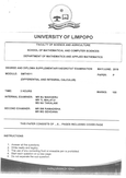 SMTH011 - UL - Differential And Integral Calculus - Studocu