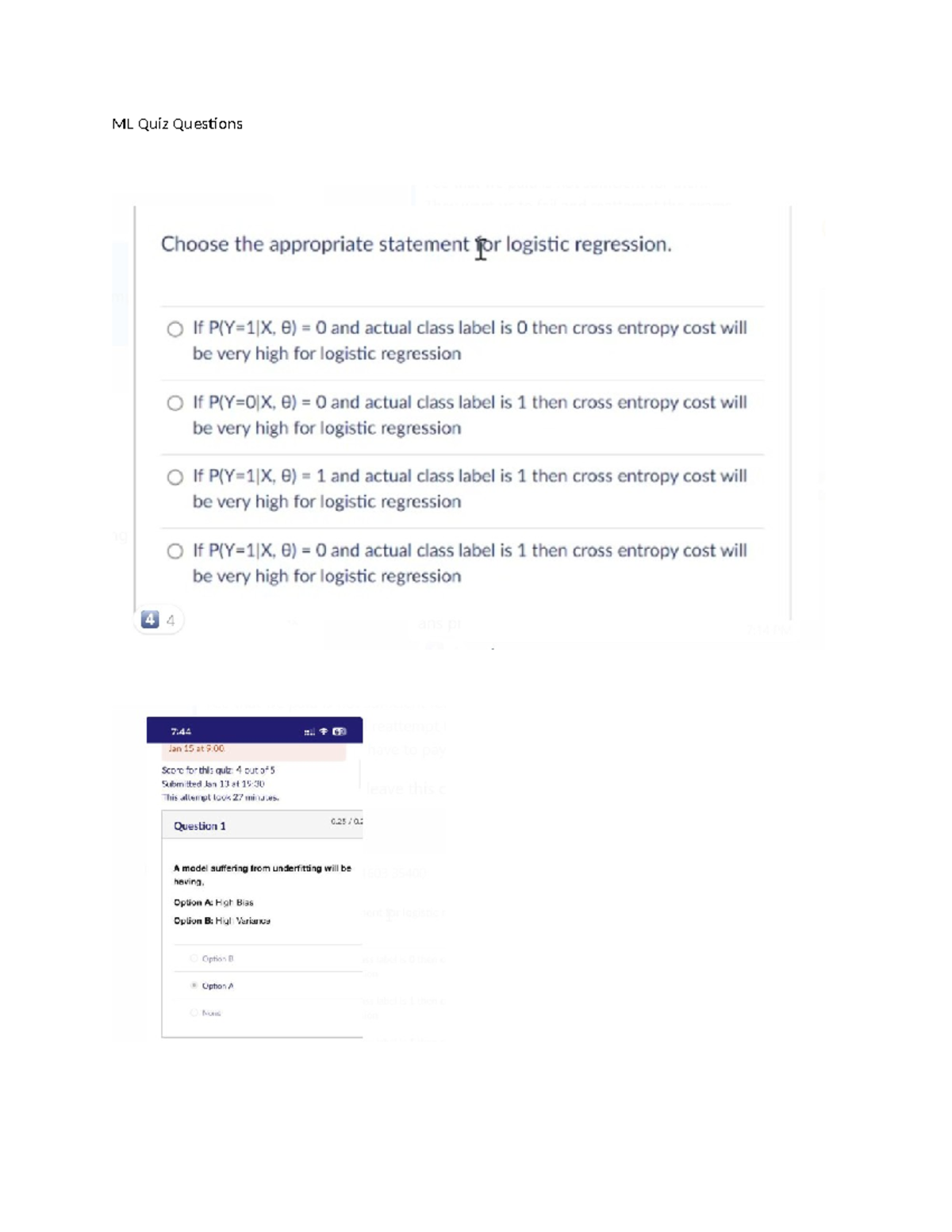 Quiz Solution for Machine Learning course for AI ML - ML Quiz Questions ...
