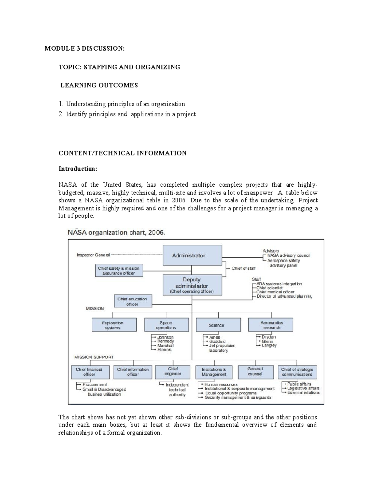 POM Learning module 3 - Lecture notes 5 - MODULE 3 DISCUSSION: TOPIC ...