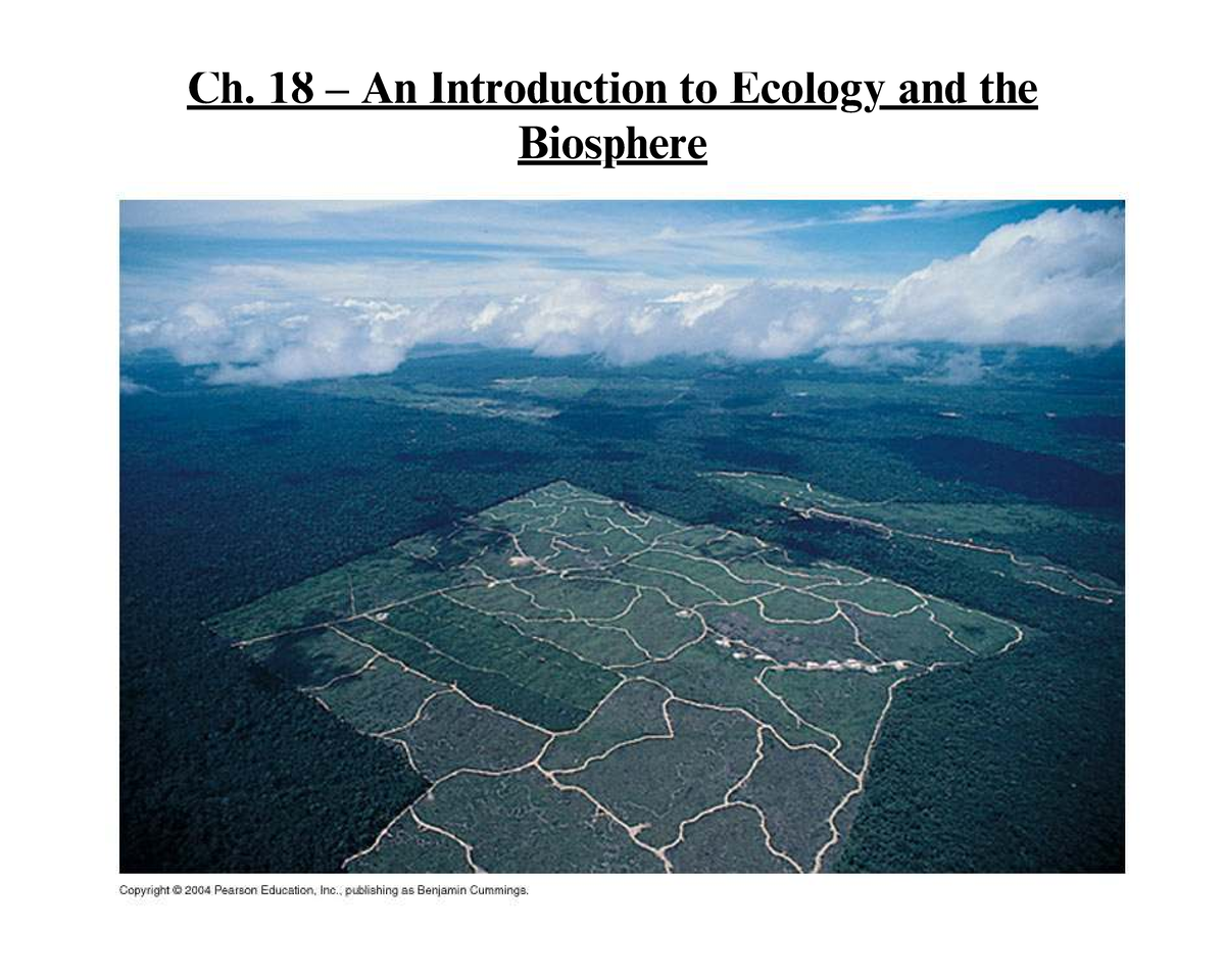 Ecology and Biodiversity Notes: Ch. 18-20 Summary for Honors Bio - Studocu