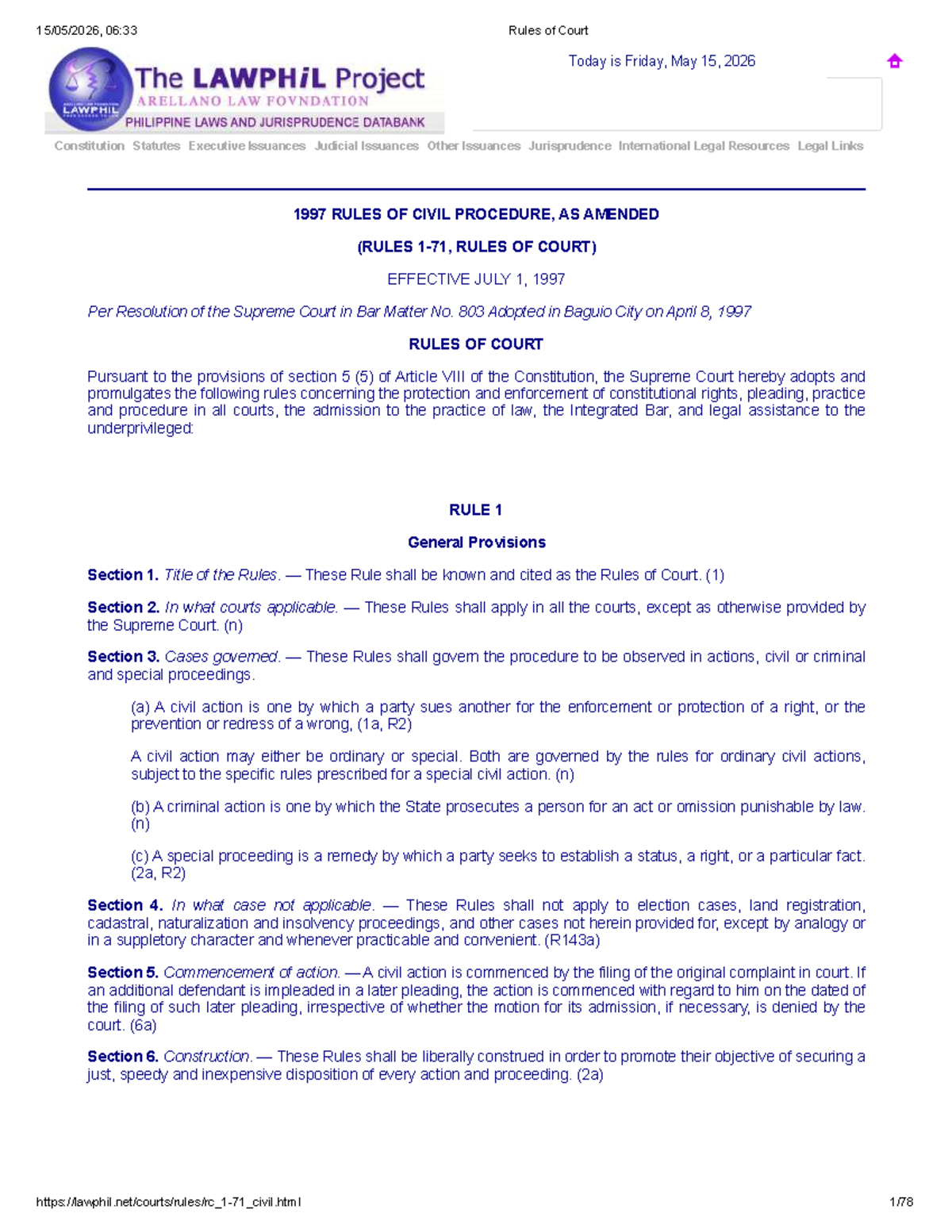 06:33 Rules of Court: Comprehensive Overview and Key Provisions - Studocu