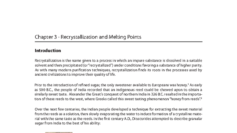 Chapter 3: Recrystallization and Melting Points - Theory & Practice ...